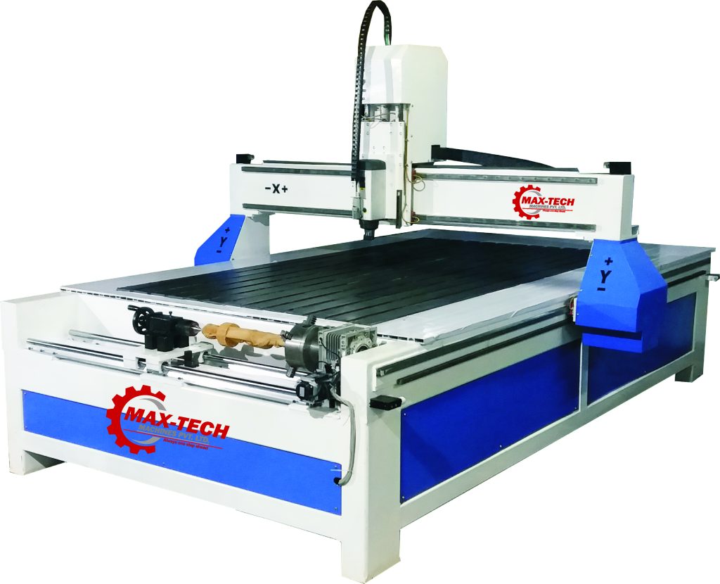CNC ROUTER WITH FRONT ROTARY
